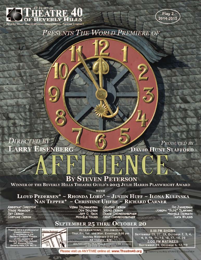 AFFLUENCE September-October 2014 - Theatre 40